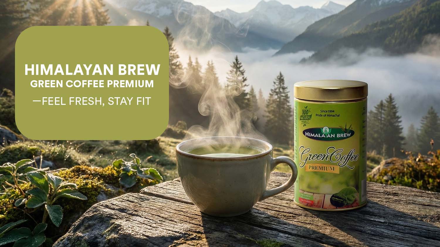 Himalayan Brew Green Coffee Premium—Feel Fresh, Stay Fit